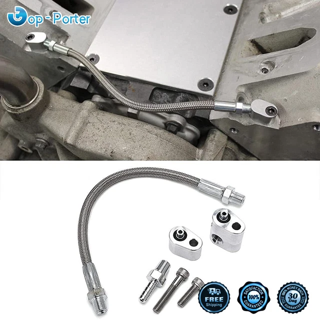 LS CYLINDER HEAD Coolant Steam Port Crossover Throttle Body Bypass Hose ...