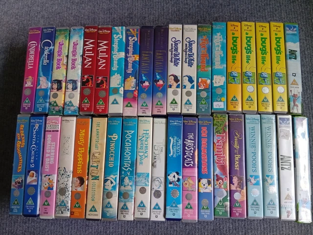 WALT DISNEY CLASSICS / Pixar / Dreamworks - VHS Video Tapes £1.75 ...
