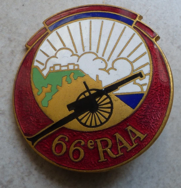 INSIGNE FRANCE 40 66e RAA Régiment Artillerie d'Afrique EUR 60,00 ...