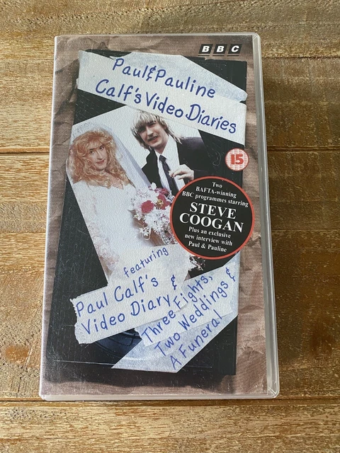 PAUL & PAULINE Calf’s Video Diaries VHS Video Steve Coogan BBC ...