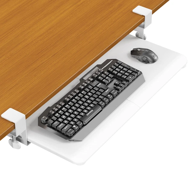 ERGOMAKER KEYBOARD TRAY Under Desk Ergonomic Pull out Keyboard Mouse ...