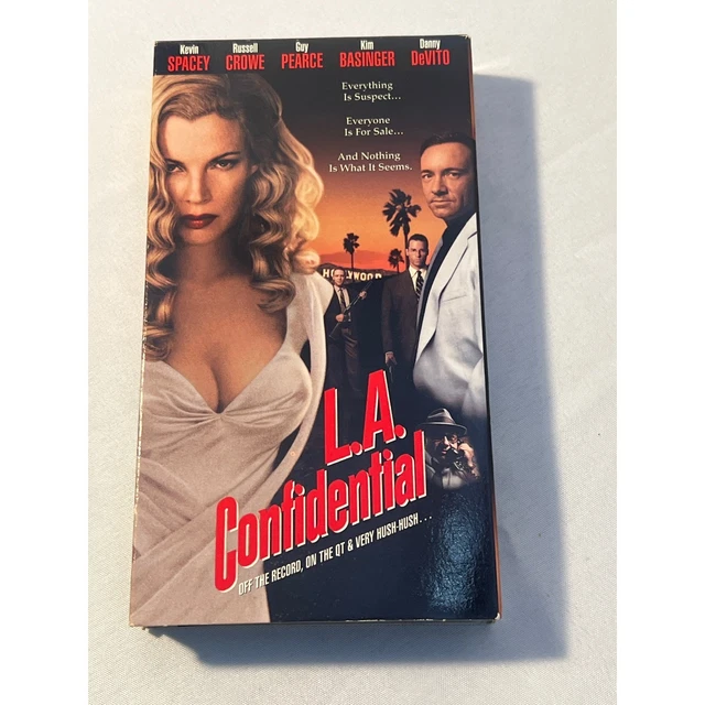 LA CONFIDENTIAL VHS Movie 1997 Kevin Spacey Russell Crowe Kim Basinger ...