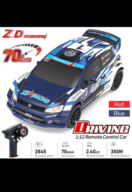 ZD RACING RX12 RC Car 1:12 Brushless 70KMH Speed 4WD Rally Vehicle LIKE ...