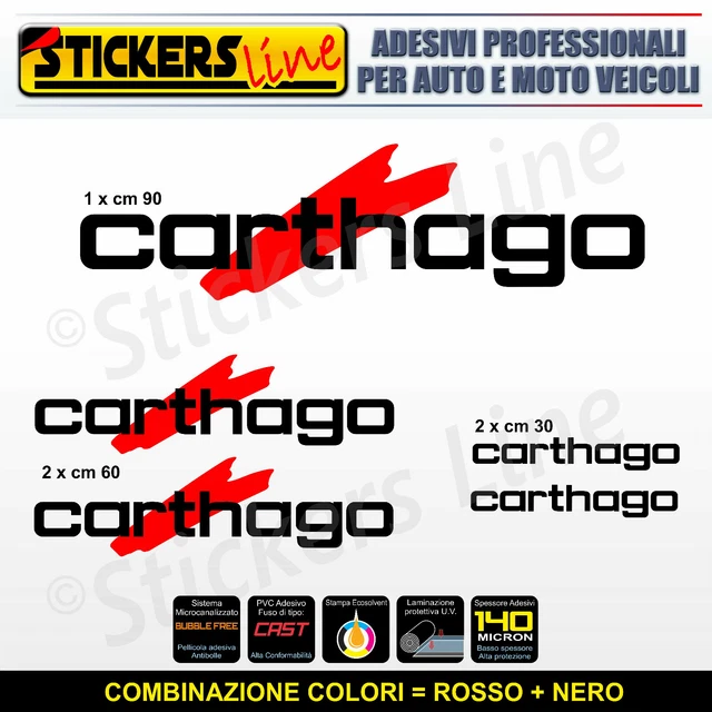 KOMPLETT-SET 5 AUFKLEBER Camper Carthago Logos M1 Stickers Wohnwagen ...