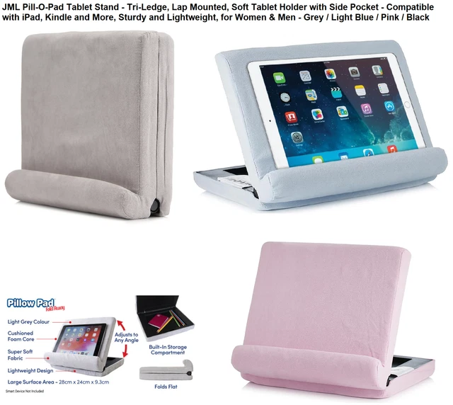 JML PILL-O-PAD TABLET Stand Multi-Angle Lap Mounted, Foldable Soft ...