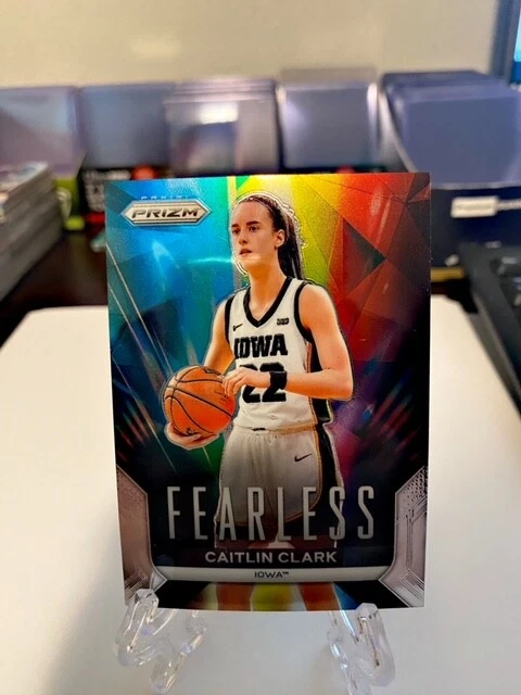 CAITLIN CLARK 2024 Panini Caitlin Clark Collection Fearless Prizm RC ...