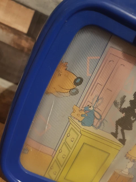 DISNEY BEAR IN The Big Blue House Wind Up Scrolling Screen Musical Toy ...