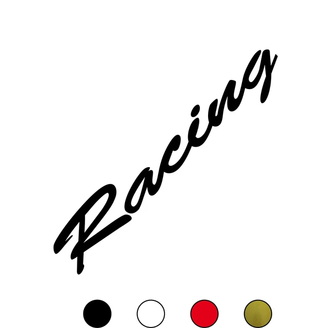 30CM RACING LETTRAGE Autocollant Tatouage Auto Diable Porte Fenêtre ...