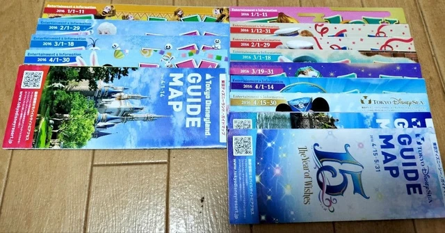 DISNEYLAND DISNEYSEA GUIDE Map Today Pamphlet 14 volumes $44.30 ...