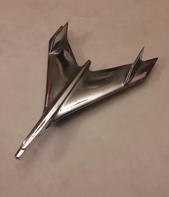 VINTAGE 1950'S CHEVY Bel-air Hood Ornament Space age Eagle Jet $228.64 ...