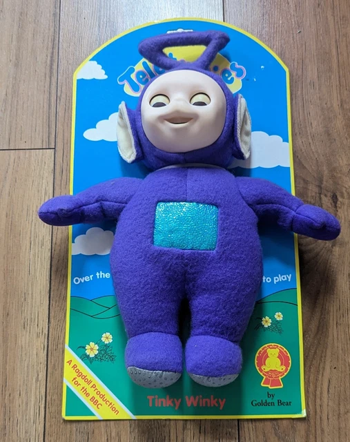 TELETUBBIES TINKY WINKY Doll - Golden Bear / Ragdoll (1996) Vintage BBC ...