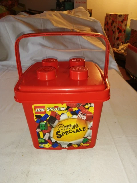 ANCIEN SEAU DE rangement LEGO 2195 avec 200 pièces 1997 EUR 25,00 ...