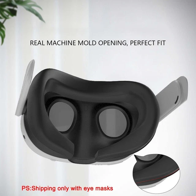 FOR QUEST 3 VR Headset Glasses Eye Mask Cover Silicone Foam Eye Mask ...