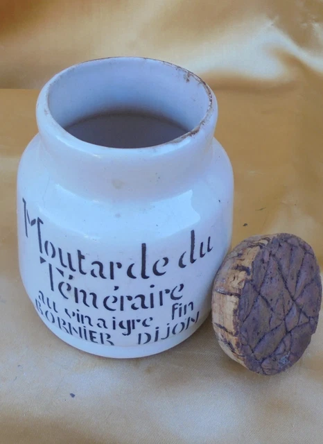 ANCIEN POT A MOUTARDE TEMERAIRE Bornier Dijon EUR 12,00 - PicClick FR