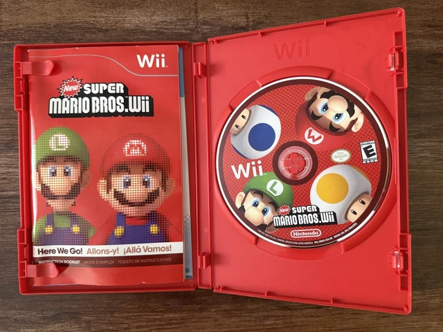 NEW SUPER MARIO Bros. Wii (Nintendo Wii, 2009) Complete W/ Manual CIB ...