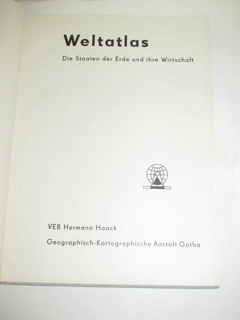 DDR WELTATLAS VEB Hermann Haack Gotha 7. Auflage 1963 EUR 14,90 ...