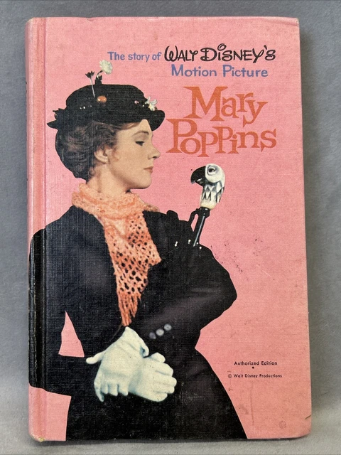 MARY POPPINS WALT Disney Motion Picture HC Book Whitman Publishing 1964 ...