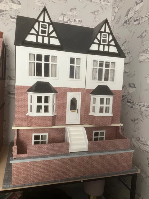 DOLL'S HOUSE WITH basement. Timber framed, fully furnished £363.68 ...