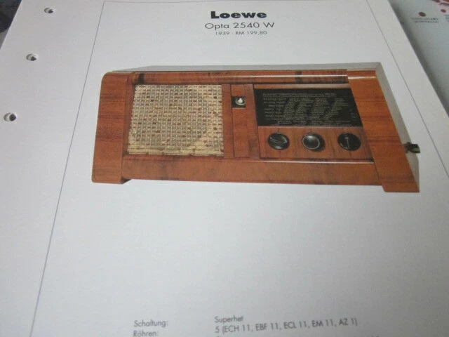 RADIO ARCHIV 96 Schaltplan Loewe Opta 1852 W 1951 EUR 7,00 - PicClick DE