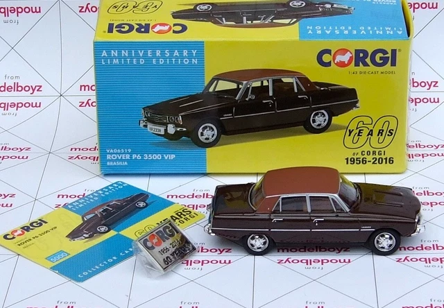 NEW. CORGI VANGUARDS - ROVER P6 3500 VIP Brasilia Brown VA06519 Mint in ...