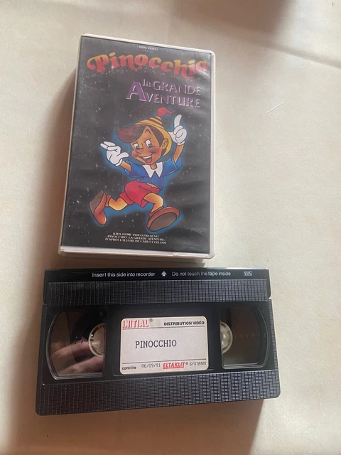 CASSETTE VIDÉO VHS Dessin Animé La Grande Aventure Pinocchio EUR 10,00 ...