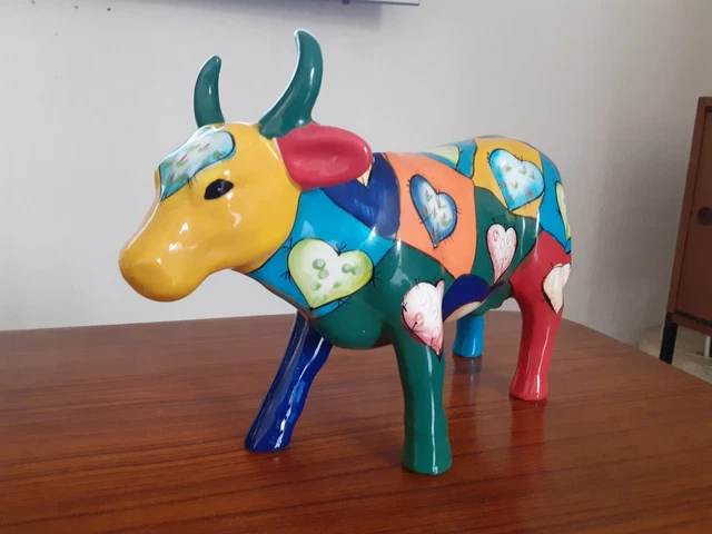 STATUE VACHE COW parade en céramique grand modèle faïence EUR 90,00 ...