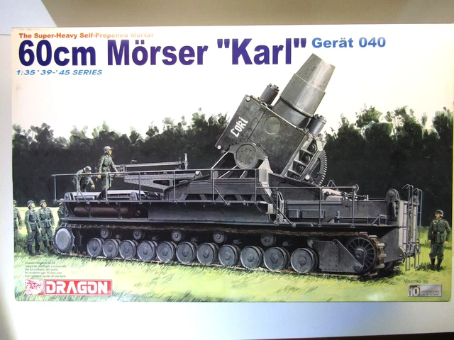 DRAGON 60CM SUPER Heavy Self Propelled Morser "Karl" Gerat 040 Model ...