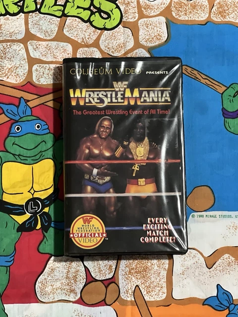 WWF WRESTLEMANIA OFFICIAL VHS Coliseum Video WF004 1985 Hulk Hogan Mr ...