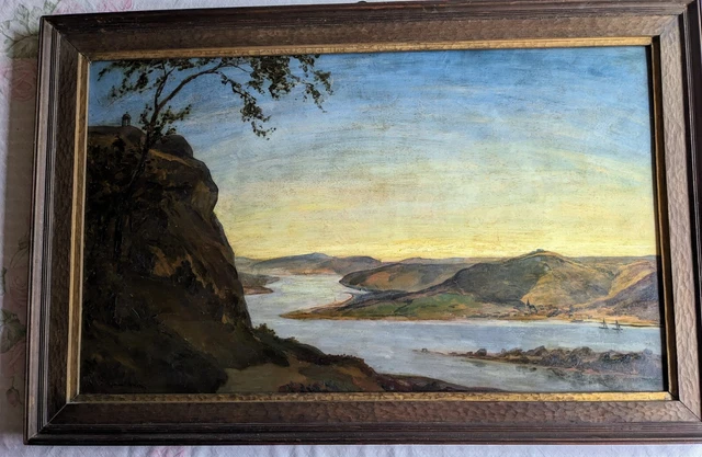 LORELEY FELS MIT Rheinkurve und St.Goar von Adolf Gerhard Mainz 1930 ...