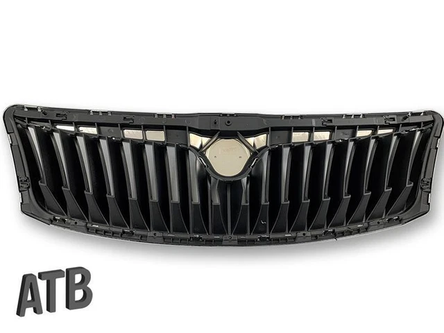 KÜHLERGRILL KÜHLERGITTER SCHWARZ Chromrahmen für SKODA OCTAVIA II 1Z ...