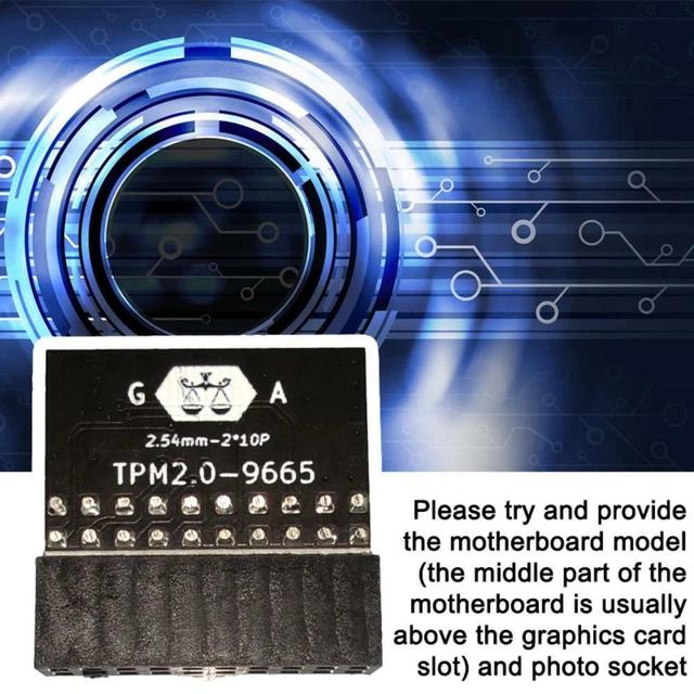 UK 20 PIN ASUS TPM-L R2.0/Gigabyte GC-TPM2.0 Compatible Module Platform ...