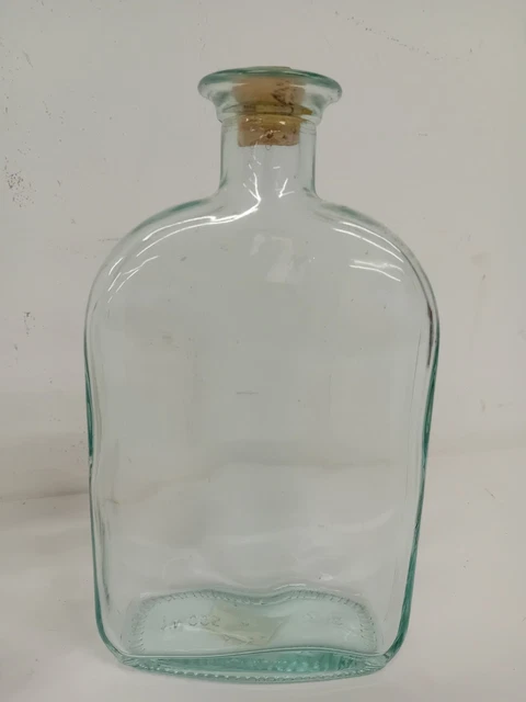 VINTAGE GLASS DECORATIVE Bottles Maple Leaf and Wire Netting Set - K108 ...