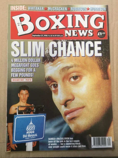 BOXING NEWS SEP 27, 1996 Vol 52 No 39 Naseem Hamed £2.21 - PicClick UK