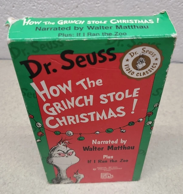 DR. SEUSS - How the Grinch Stole Christmas (VHS, 1992) Brand New ...