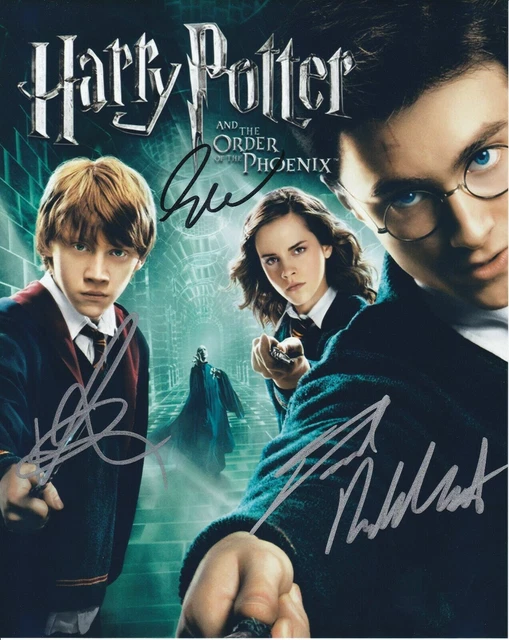 EMMA WATSON DANIEL Radcliffe & Rupert Grint Autographe Harry Potter ...