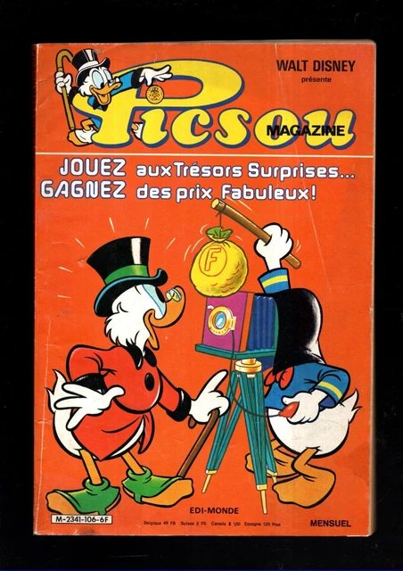 PICSOU MAGAZINE N°106. Walt Disney 1980. TBE EUR 6,00 - PicClick FR