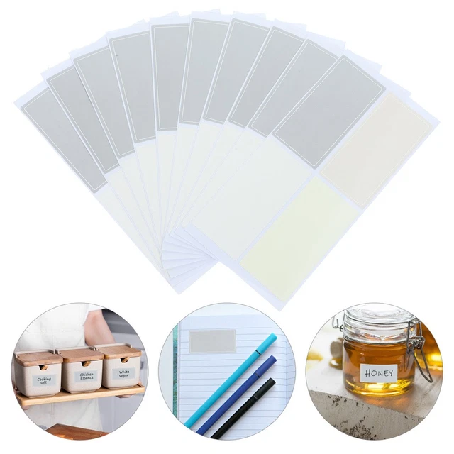 120 PCS ETIKETTENAUFKLEBER Gewürz Klassenzimmeretiketten ...