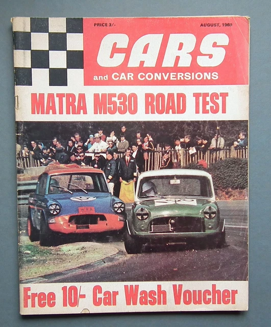 CARS AND CAR Conversions August 1969 £6.41 - PicClick UK