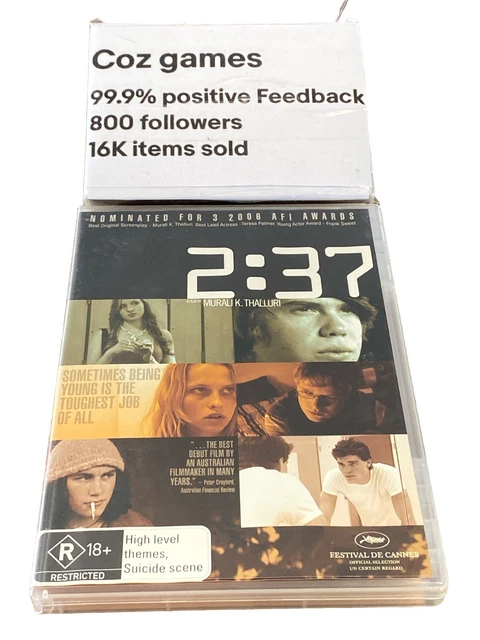 2:37 DVD JOEL Mackenzie Teresa Palmer Region 4, 2006 Australian Drama ...