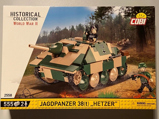 COBI 2558 JAGDPANZER (38t) "Hetzer" WWII 555 Bausteine/2 Figuren OVP ...