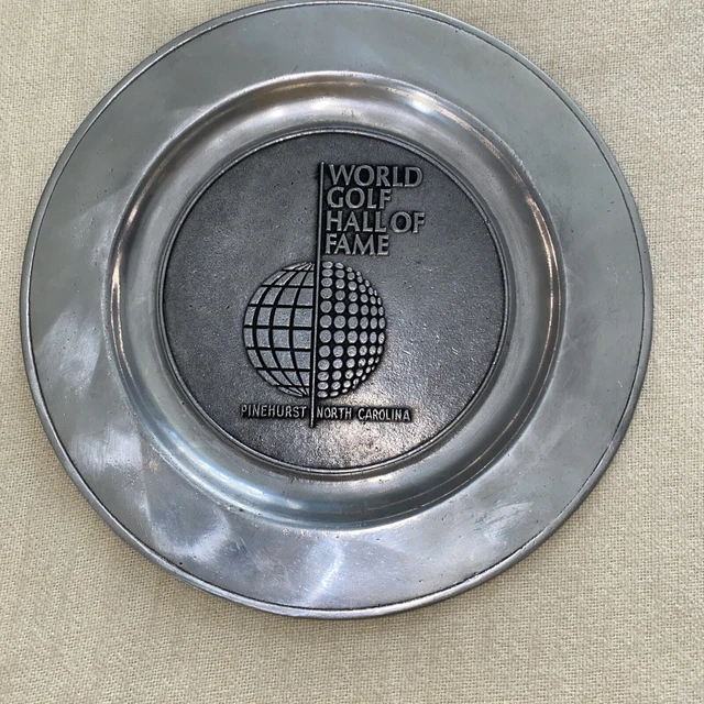 VINTAGE COLLECTORS PLATE Pinehurst World Golf Hall of Fame Rare 11" $64 ...