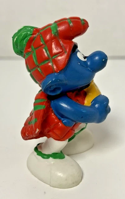 SCHLEICH SCOTTISH SMURF With Bagpipes 20105 Peyo Smurf Figure Made In ...