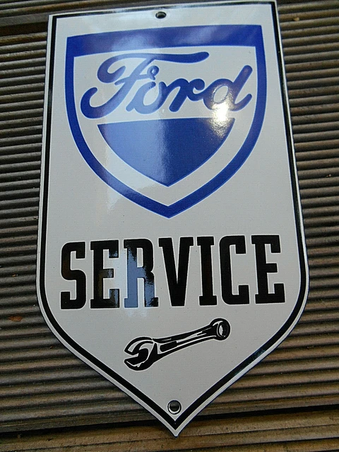 FORD SERVICE LOGO Werkstatt Emailschild Automobilia SUV Garagen ...
