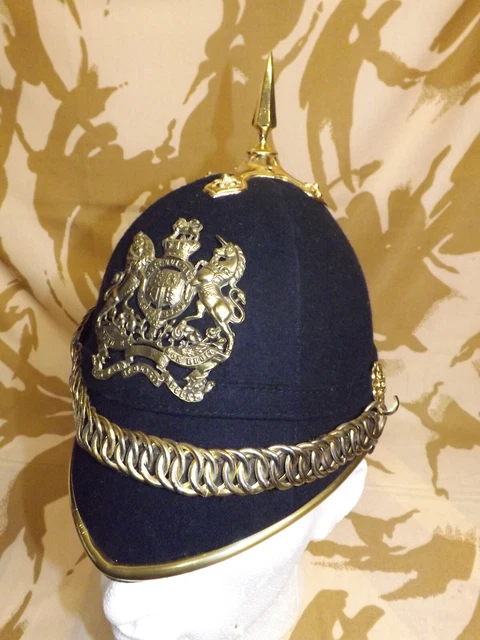 REPRO BRITISH ARMY Royal Engineer Officer Home Service Helmet Complete ...