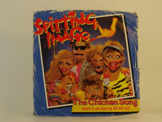 SPITTING IMAGE THE CHICKEN SONG (54) 2 pistes 7 pouces manche photo ...