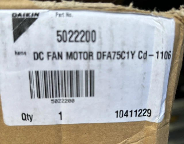DAIKIN VRV CONDENSER Fan Motor Part No. 5022200 £135.00 - PicClick UK