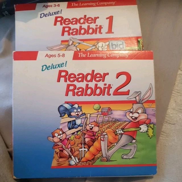 DELUXE! READER RABBIT 1 PC CD-ROM (1996) The Learning Company Education ...