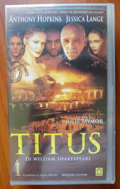 VHS FILM GUERRA drammatico TITUS Anthony Hopkins Jessica Lange NUOVO ...