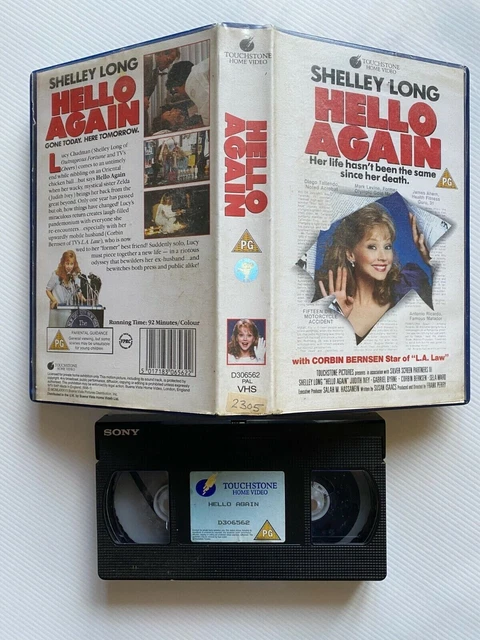 HELLO AGAIN SHELLEY Long BIG CASE VHS Video comedy Ex Rental £8.50 ...