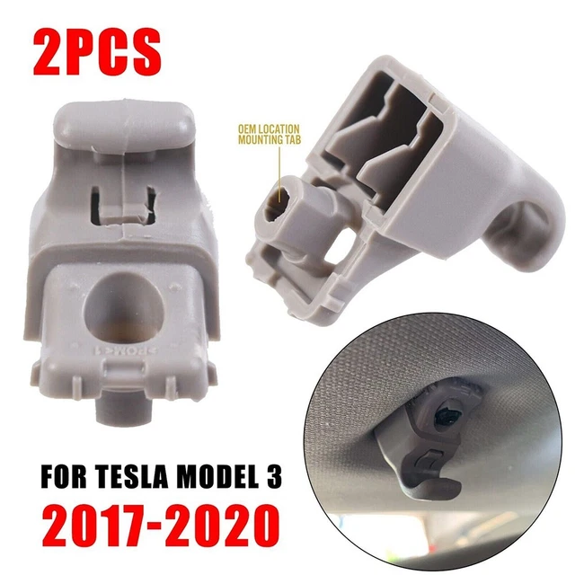 AMÉLIOREZ VOS CLIPS pare-soleil pour Tesla Model 3 2017 2020 gris (2 ...